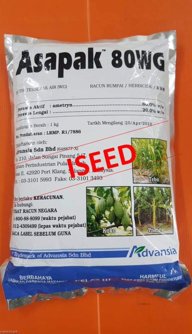 ADVANSIA ASAPAK 80WG 1KG Active Ingredient : Ametryn 80% Rumput rumput ...