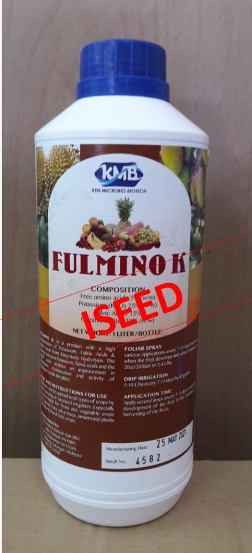 Ken Microbes Fulmino K 1 Liter Baja Foliar Organik